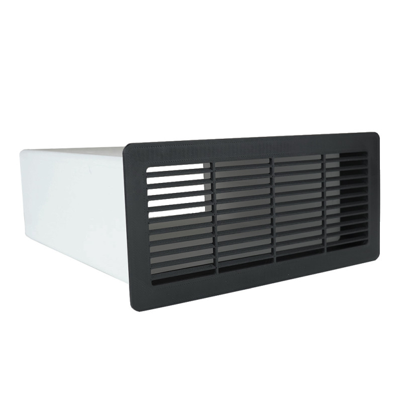 Dalap 972 - square PVC ventilation grille for duct termination, 220x90 ...