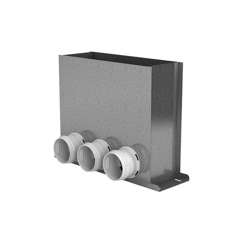 Floor mounted metal connector