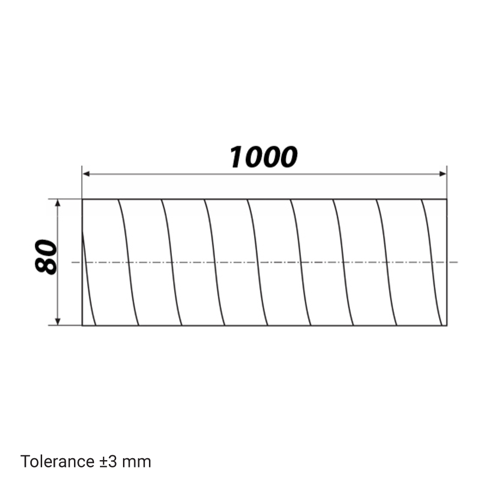 Dalap SPIROVENTI - fixed stainless steel duct up to 350 °C