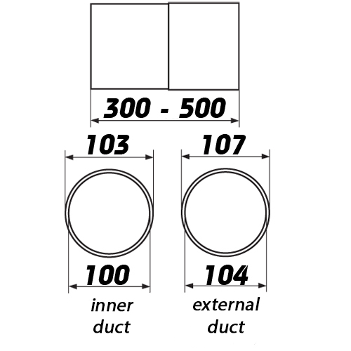 Round telescopic ducts